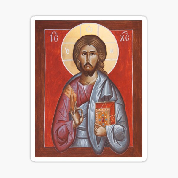 "Jesus Christ" Sticker for Sale by ikonographics | Redbubble