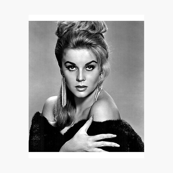 "Ann margaret Model portrait, photo black and white" Photographic Print ...
