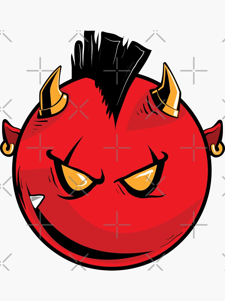"Swagger Devil with Gold Horns & Mohawk" Sticker for Sale by st7001 ...