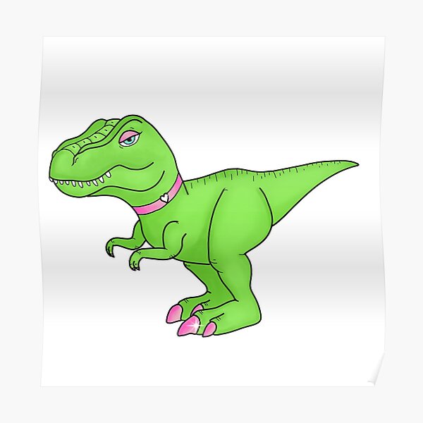 Póster «Dino Diva T-Rex» de art-by-patricia | Redbubble