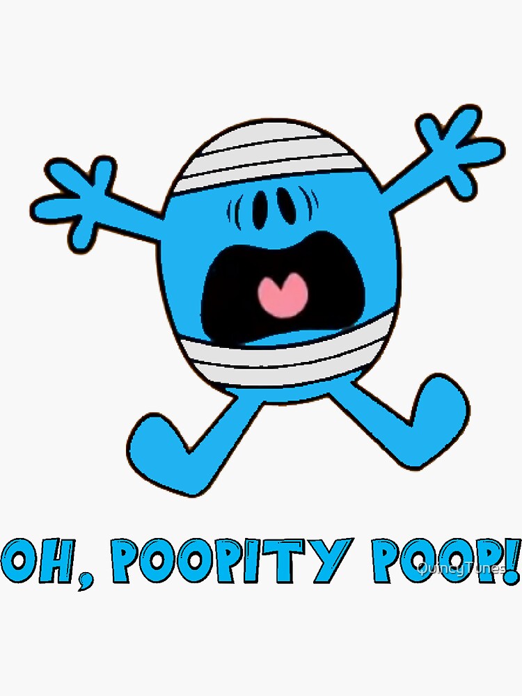 "Oh, Poopity Poop!" Sticker by QuincyTunes | Redbubble