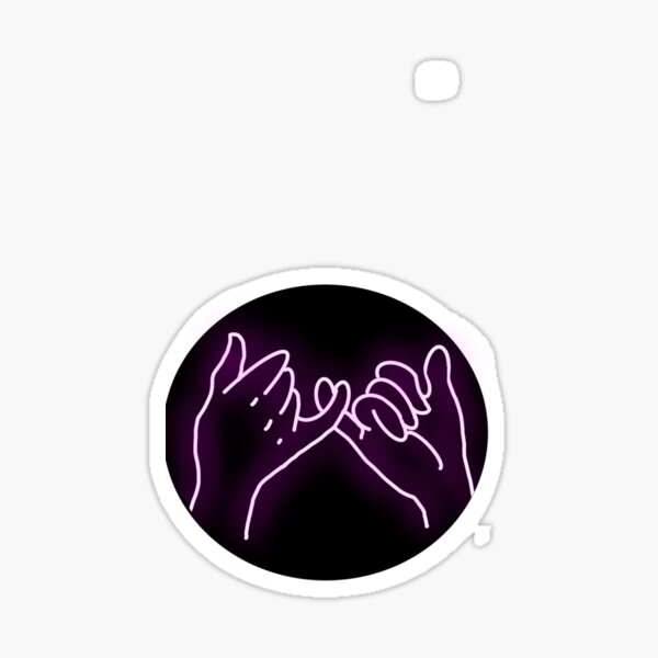 "neon pink promise" Sticker for Sale by Soph-jones713 | Redbubble