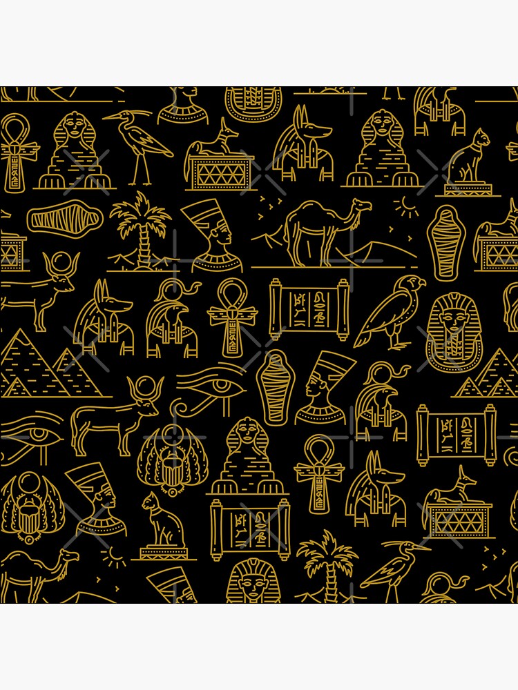 "Egyptian Hieroglyphs" Sticker for Sale by Pris25 | Redbubble