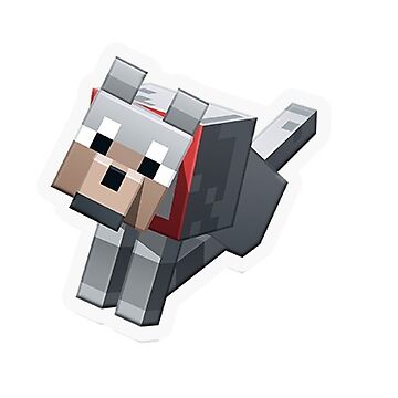 "Minecraft Pet Dog" Sticker for Sale by Stammanok | Redbubble