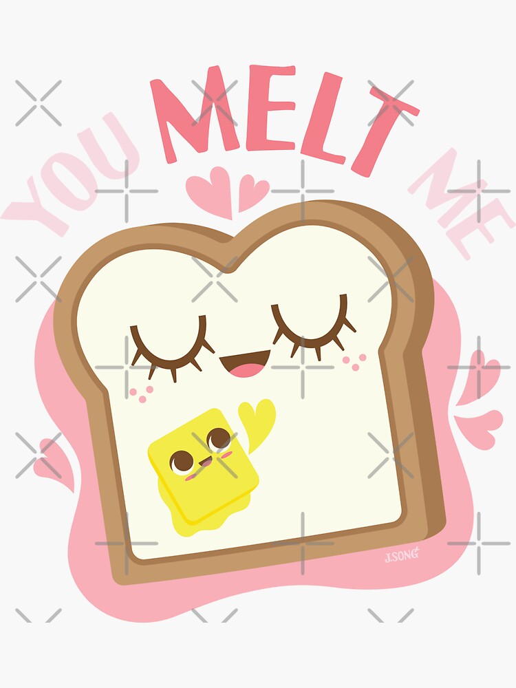 "You Melt Me / Love" Sticker for Sale by jsongdesign | Redbubble