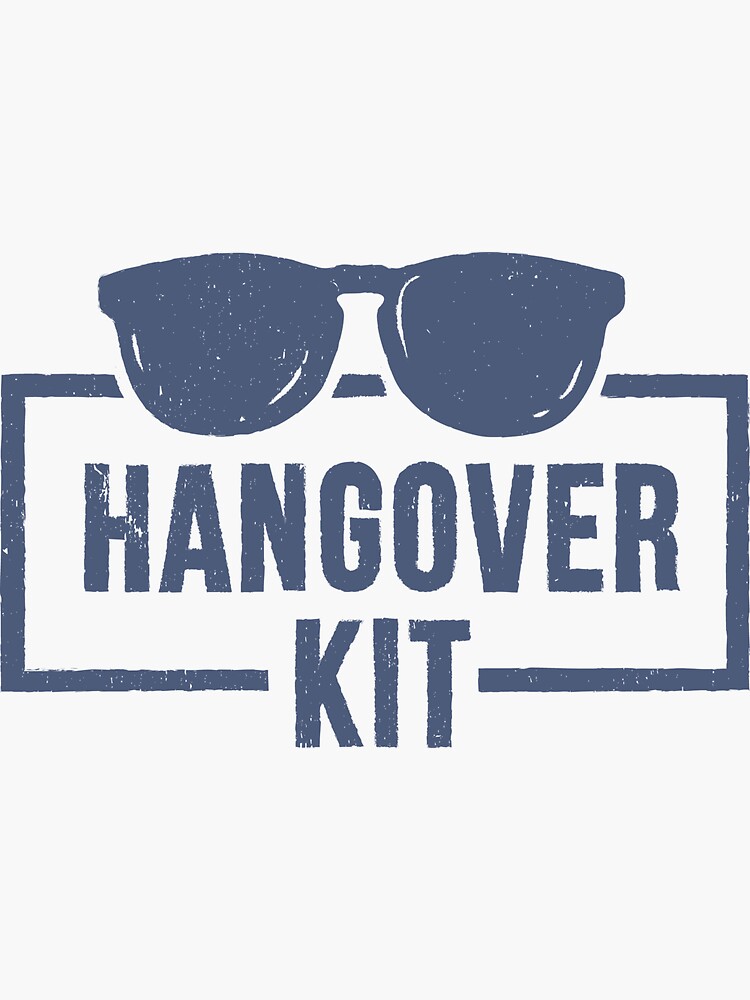 "Hangover Kit" Sticker by DavinciStore21 | Redbubble