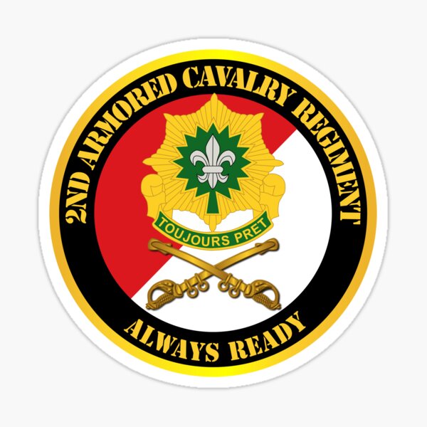 "Army - 2nd Armored Cavalry Regiment DUI - Red White - Always Ready ...