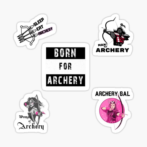 "Archery bow and arrow pack" Sticker for Sale by Just-a-Dude | Redbubble