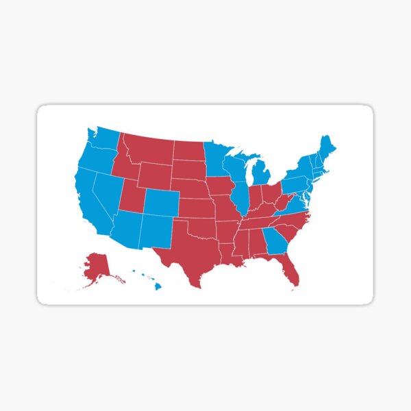 "2020 Electoral Map" Sticker for Sale by mattrego1 | Redbubble