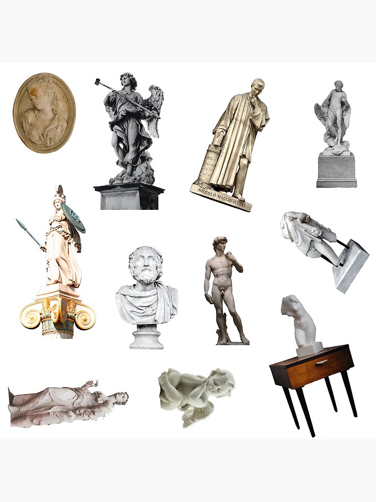 "Statues Sticker Pack 1" Poster for Sale by thatsit-itslit | Redbubble