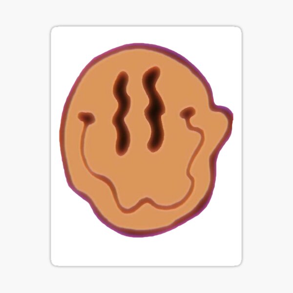 "Wavy Smiley face" Sticker for Sale by emma-callahan | Redbubble