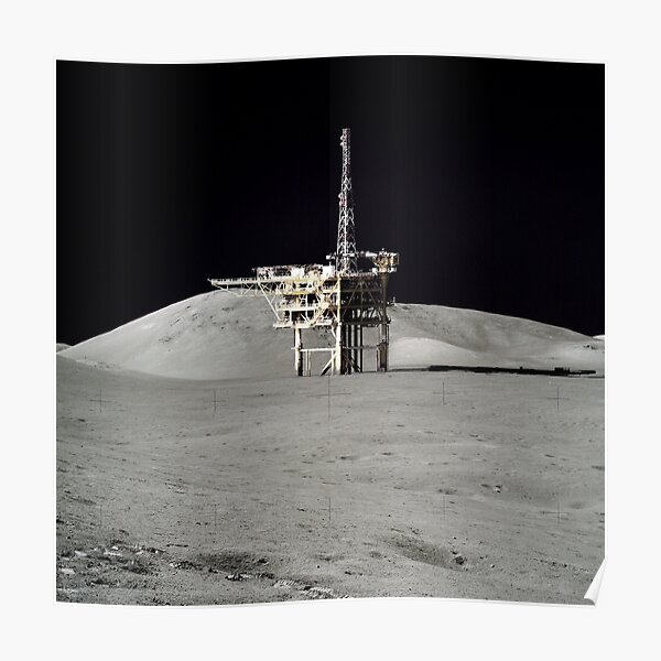 "Moon Rig" Poster by StrangeReflect | Redbubble
