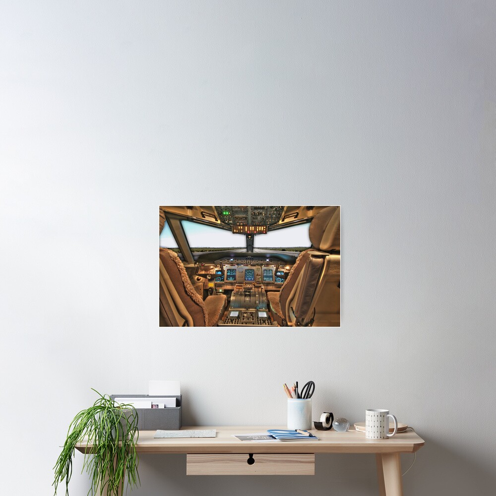 "Airplane cockpit | Aircraft lover | pilot" Poster for Sale by ...
