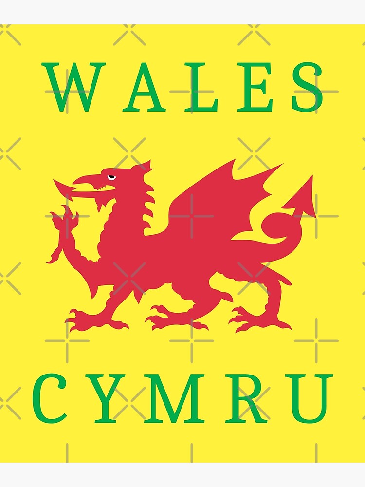 "Wales Cymru Red Dragon" Poster for Sale by FedSherDesign | Redbubble