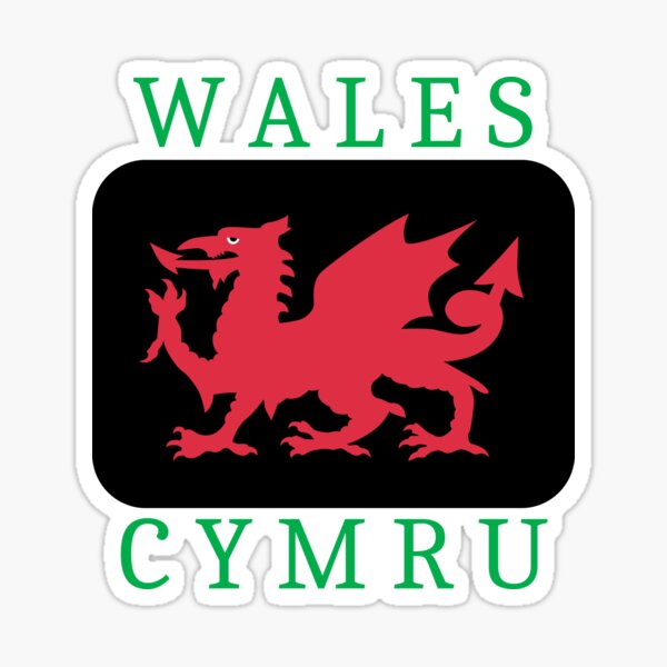 "Wales Cymru Red Dragon" Sticker for Sale by FedSherDesign | Redbubble