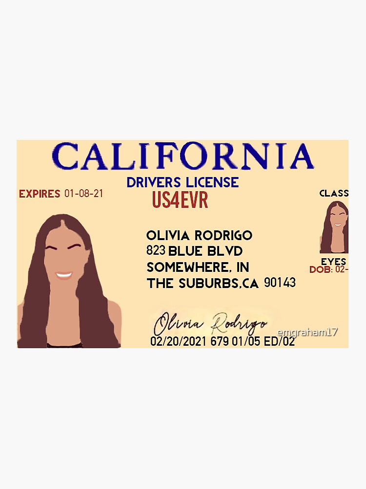 "Driver's license" Sticker by emgraham17 | Redbubble