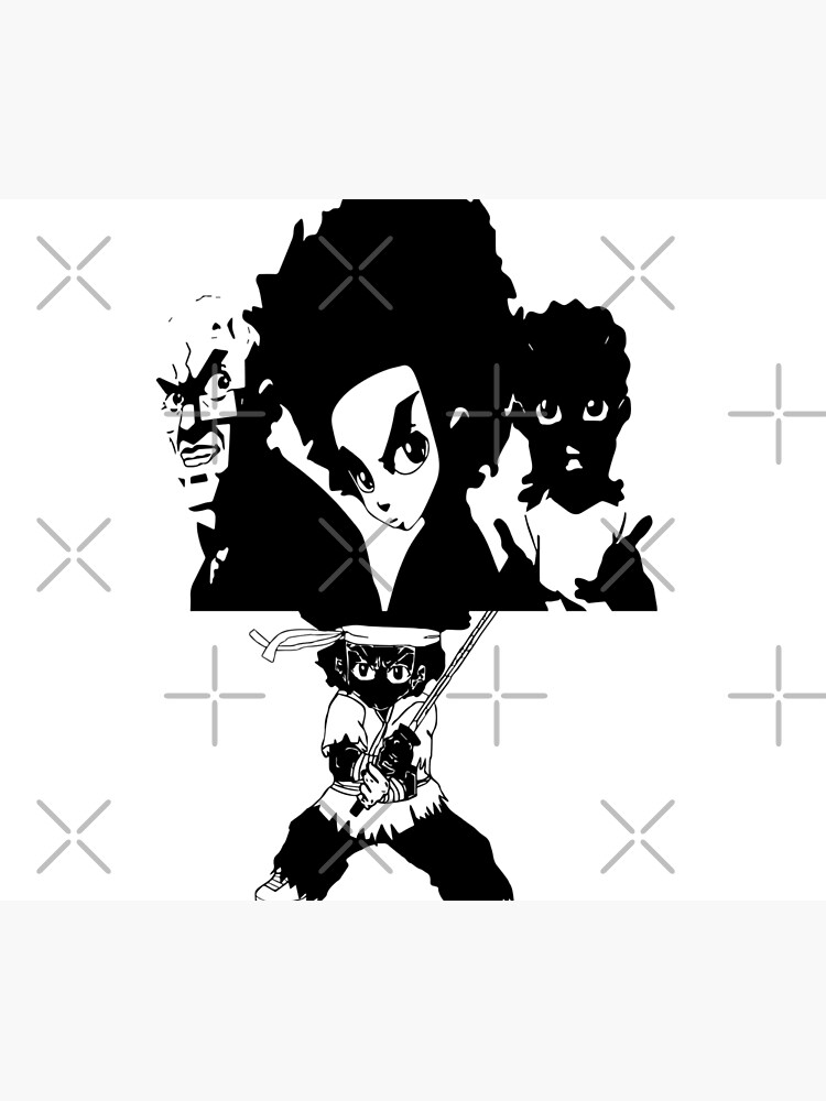 "The Boondocks Huey" Throw Blanket for Sale by Minnorita | Redbubble