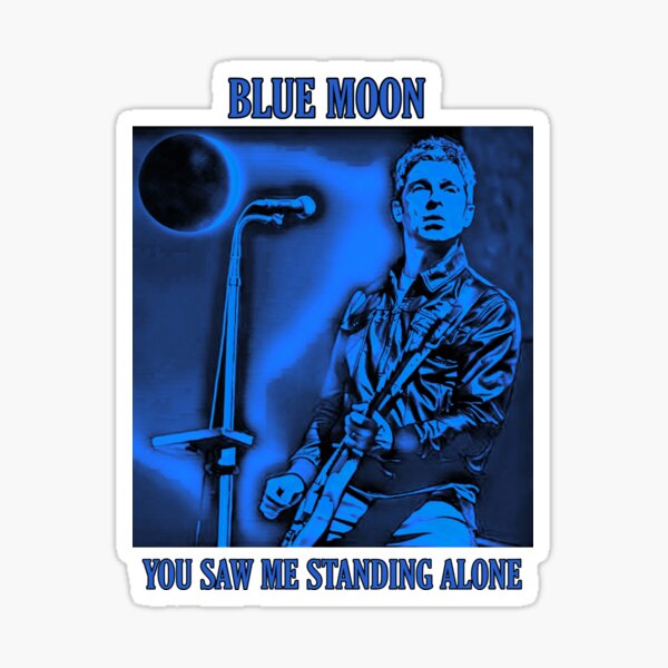 "Noel's Blue Moon " Sticker for Sale by RGPdesigns | Redbubble