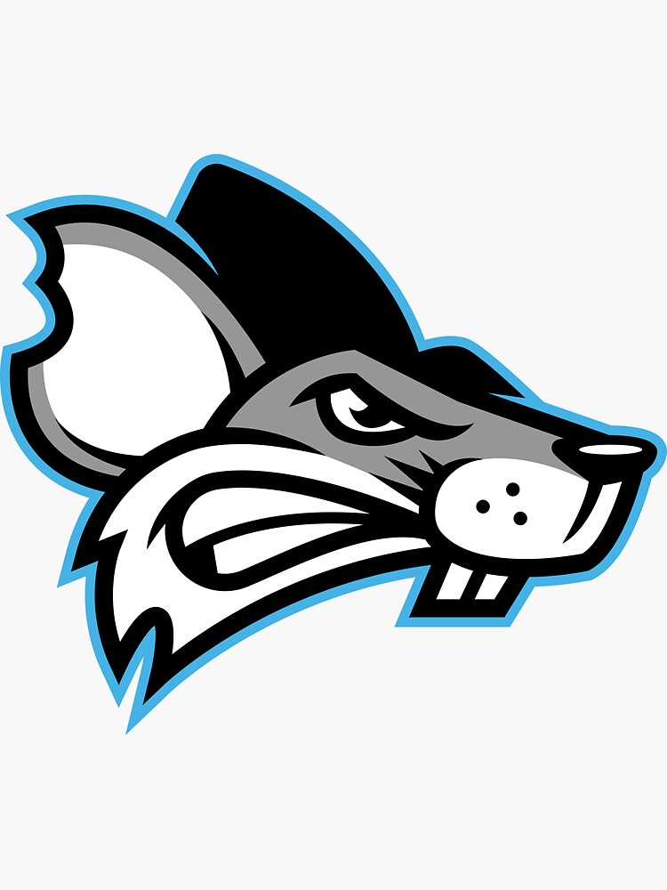 "Rat Sports mascot Logo Illustration" Sticker for Sale by ...