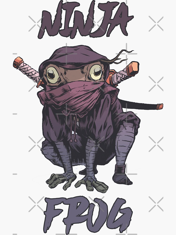"Ninja Frog" Sticker for Sale by otakumania | Redbubble