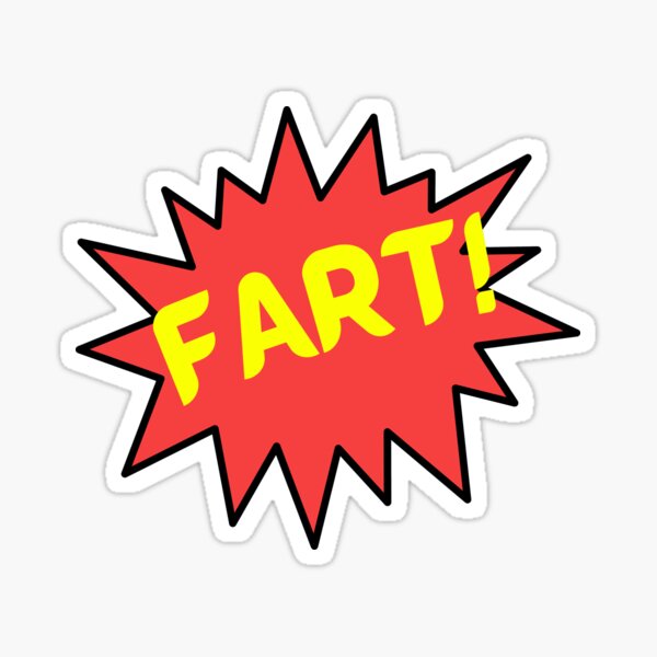 "FART!" Sticker by PureGeometry | Redbubble