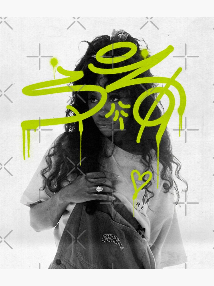 "SZA Graffiti" Sticker for Sale by kmooreryan | Redbubble