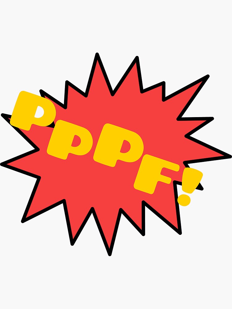 "Comics PPPF!" Sticker by PureGeometry | Redbubble