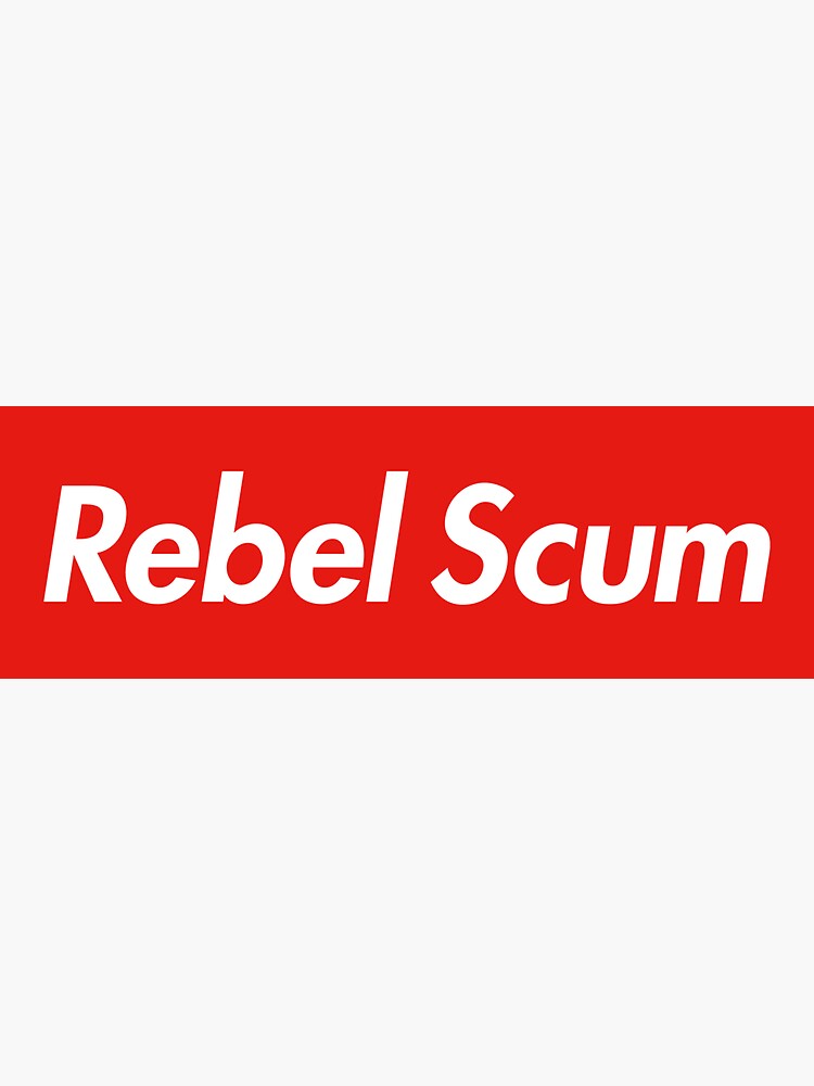 "Rebel Scum" Sticker for Sale by doodlemeuk | Redbubble