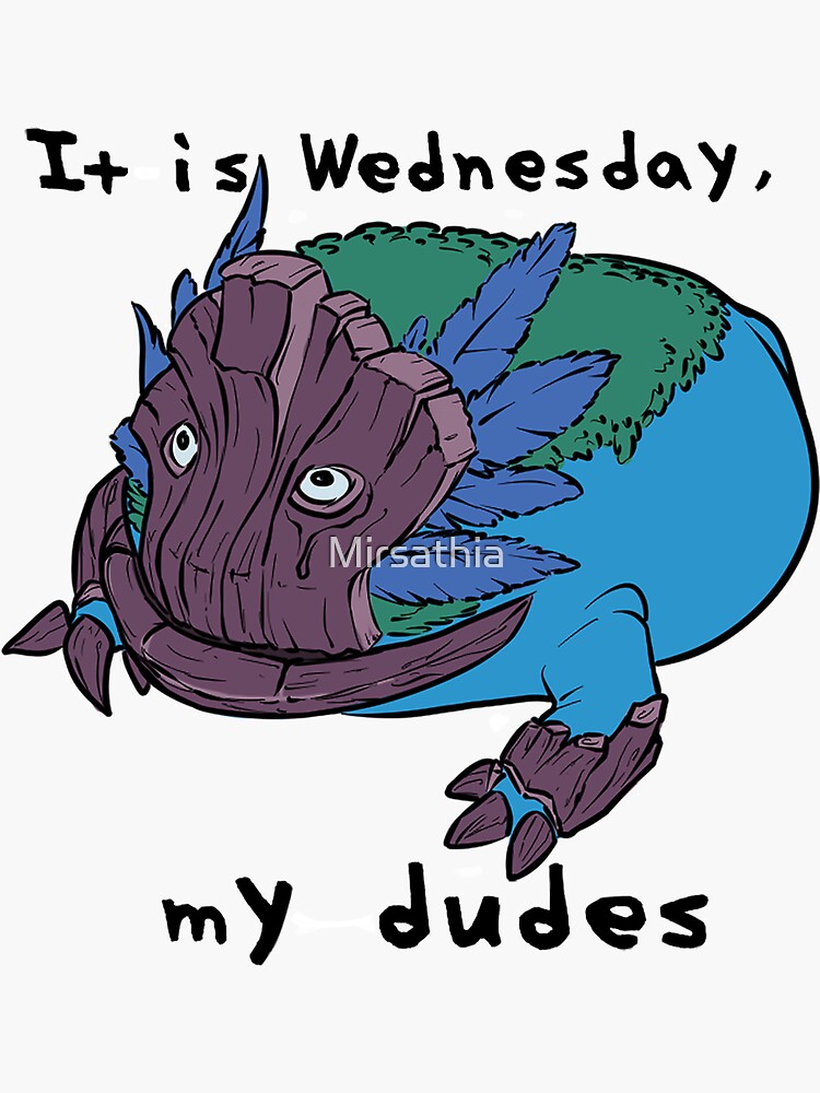 "It is raid day, my dudes!" Sticker by Mirsathia | Redbubble