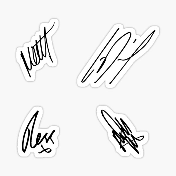 "AUTOGRAPH PACK" Sticker for Sale by 75designs | Redbubble