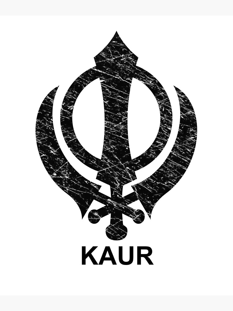 Póster «Khanda Kaur - Regalo para Punjabi Mujeres Niña Juventud Kaur ...