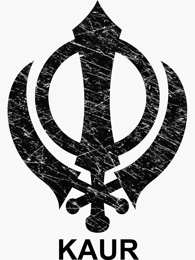 "Khanda Kaur - Gift For Punjabi Women Girl Youth Kaur Sikh Symbole ...