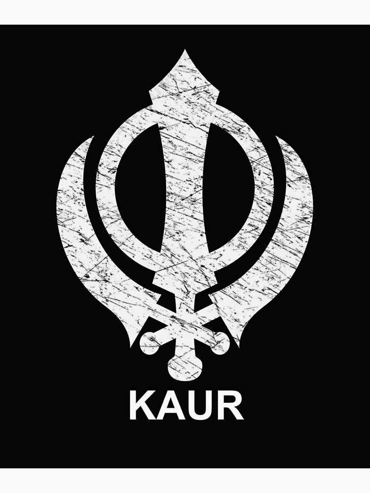 "Khanda Kaur - Gift For Punjabi Women Girl Youth Kaur Sikh Symbole ...