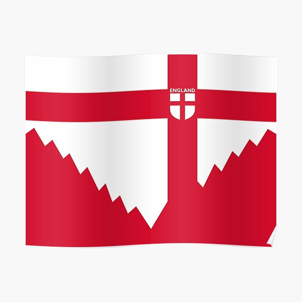 "TEAM ENGLAND RED CROSS BY SUBGIRL" Poster by SUBGIRL | Redbubble