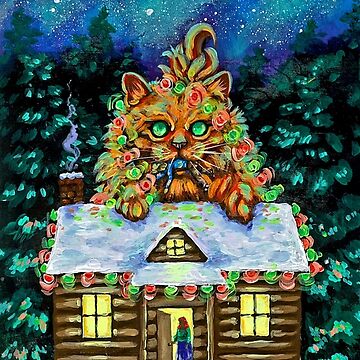 "Yule Cat " Socks for Sale by MargaretS | Redbubble