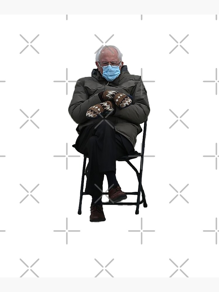 "Bernie Sanders Mittens Meme" Poster for Sale by WarzoneStrtWear ...
