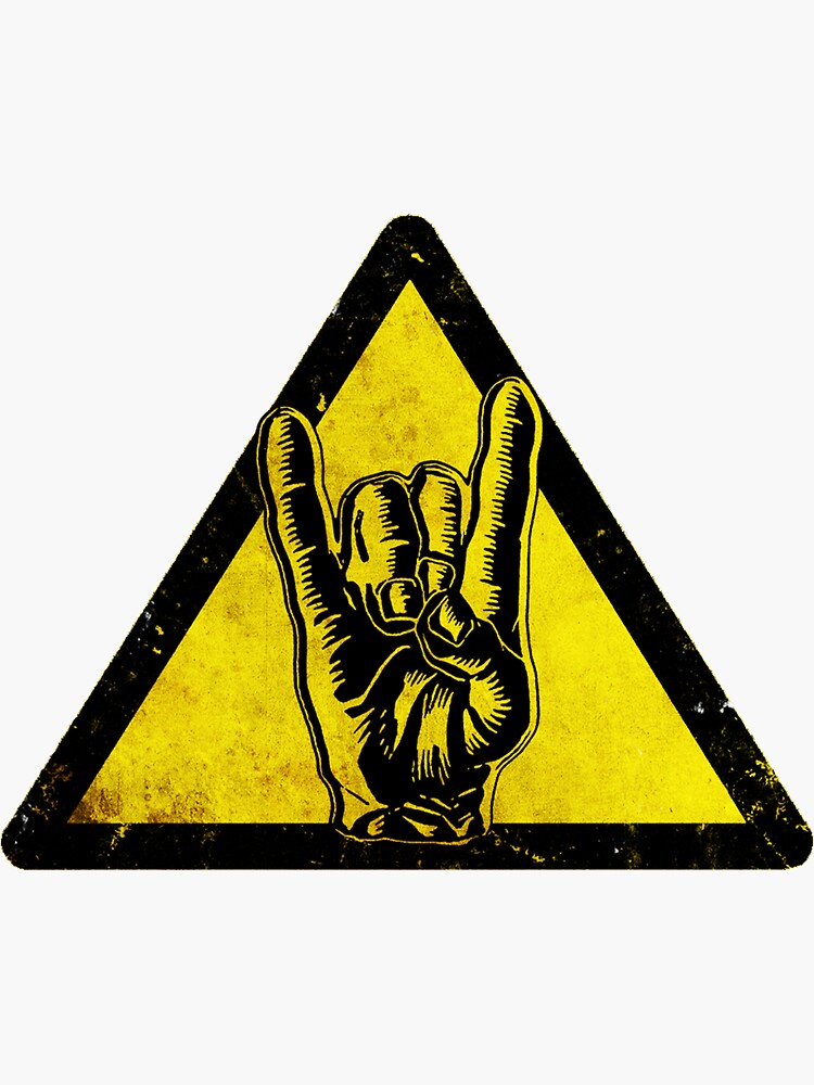 "Heavy metal warning" Sticker for Sale by lab80 | Redbubble