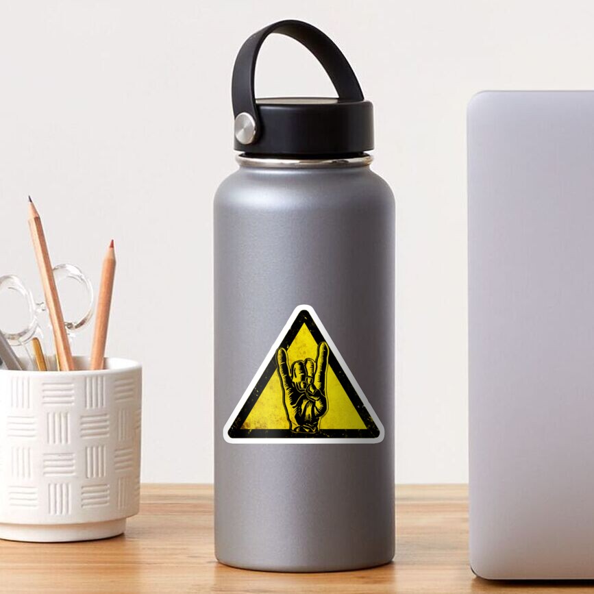 "Heavy metal warning" Sticker for Sale by lab80 | Redbubble