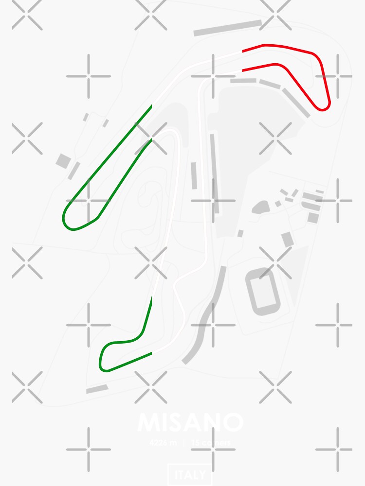 "MISANO - ITALY TRACK MAP FLAG" Sticker for Sale by andreanastasio ...