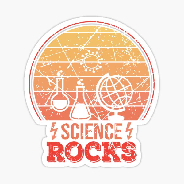 "Science Rocks" Sticker for Sale by busydesign | Redbubble