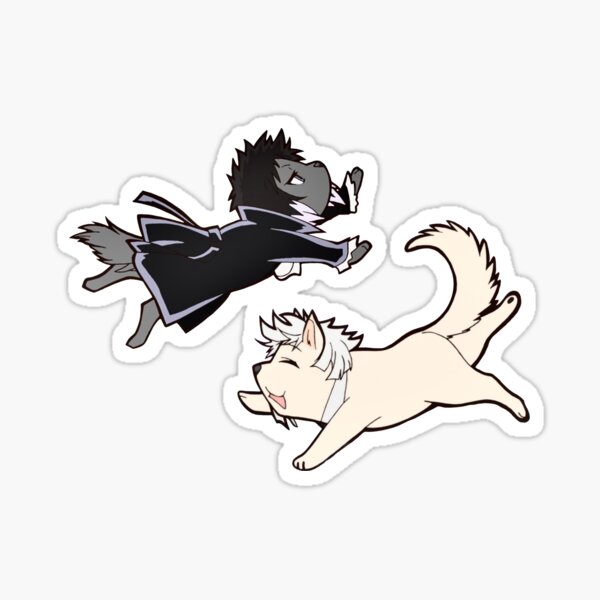 "Bungou Stray Dogs Wan! Atsushi and Akutagawa " Sticker for Sale by ...