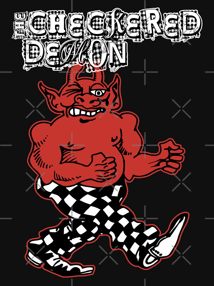 "Checkered Demon (2nd version)" T-shirt for Sale by Nizamo | Redbubble ...