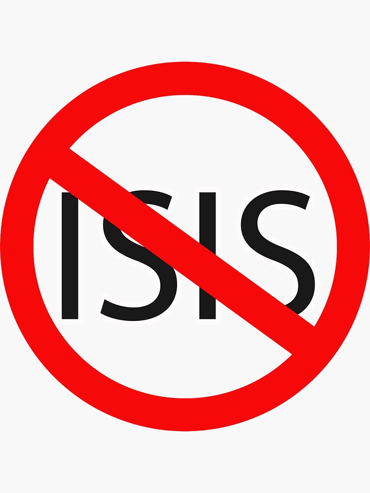 "ANTI ISIS" Sticker for Sale by wickedcartoons | Redbubble
