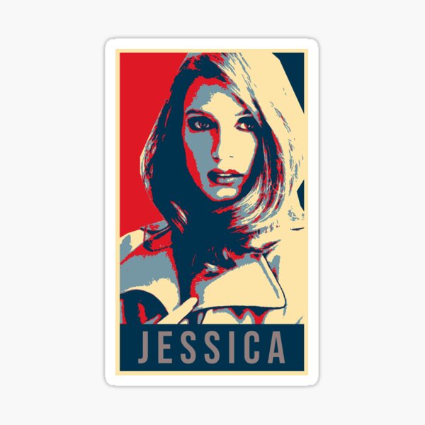 "Illustration Pop Art Jessica" Sticker for Sale by VikingZen | Redbubble