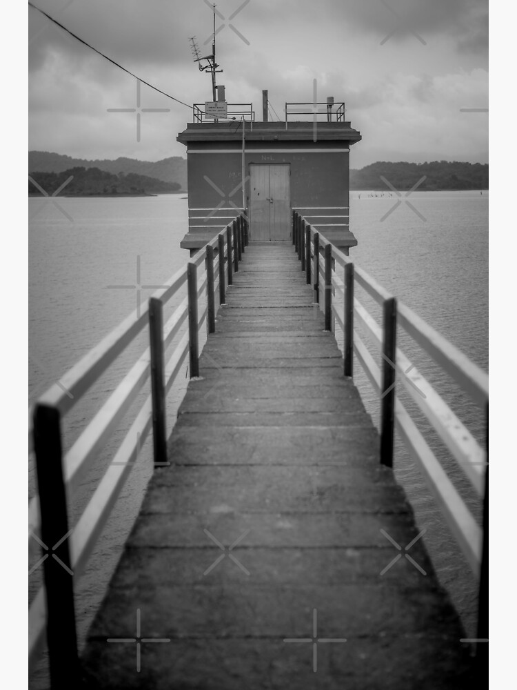 "Black and White View of a lake in Sri Lanka" Sticker for Sale by ...