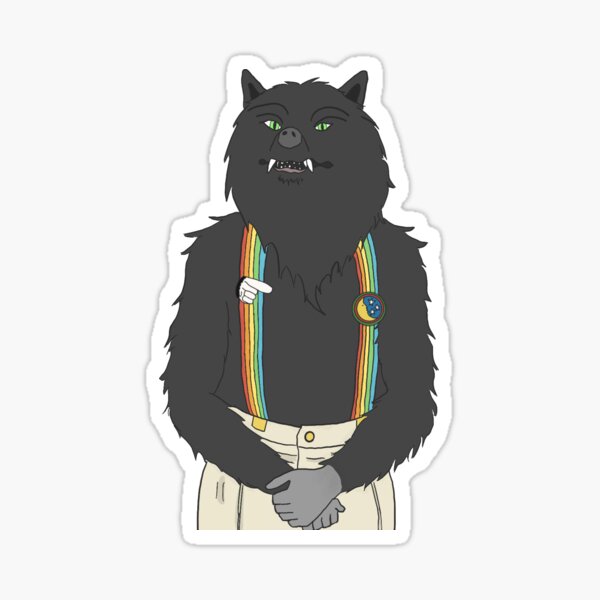 "Gmork from Ork" Sticker for Sale by GranniePanties | Redbubble