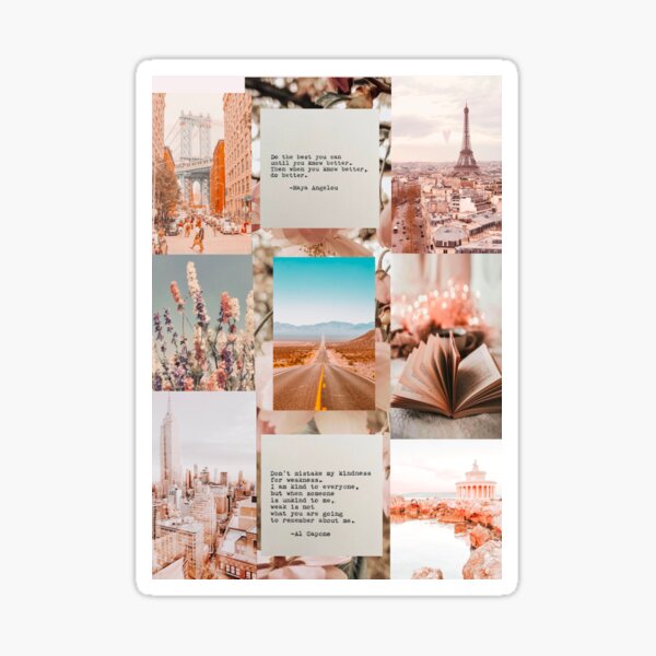 "Aesthetic collage" Sticker by Lovelies- | Redbubble