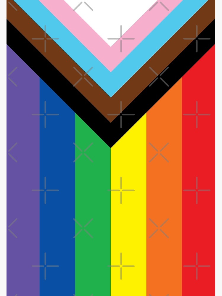 "Progress Pride Flag" Poster for Sale by HumanNation | Redbubble