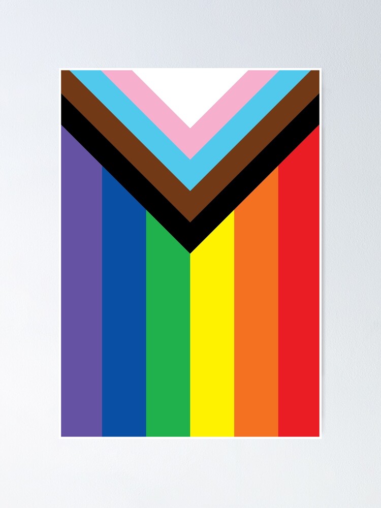 "Progress Pride Flag" Poster for Sale by HumanNation | Redbubble