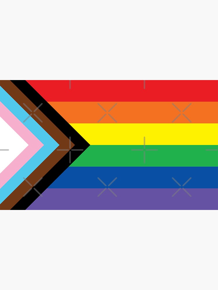 "Progress Pride Flag" Sticker for Sale by HumanNation | Redbubble
